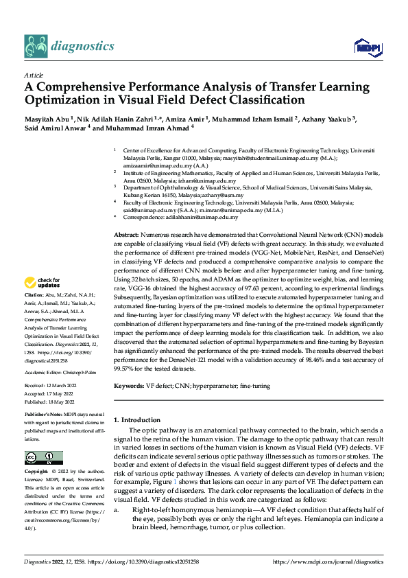 (PDF) A Comprehensive Performance Analysis of Transfer Learning ...