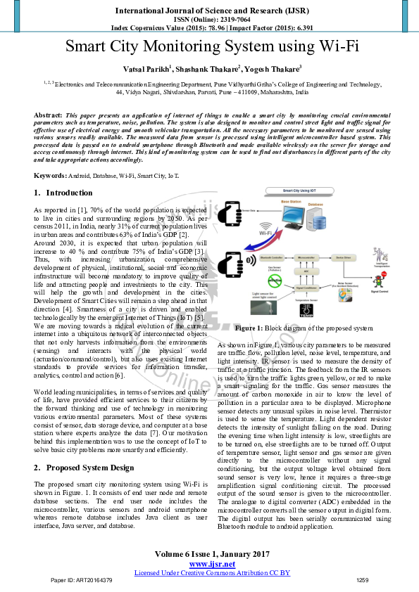 (PDF) Smart City Monitoring System using Wi-Fi