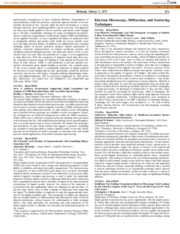 (PDF) Electron Microscopy , Diffraction , and Scattering Techniques