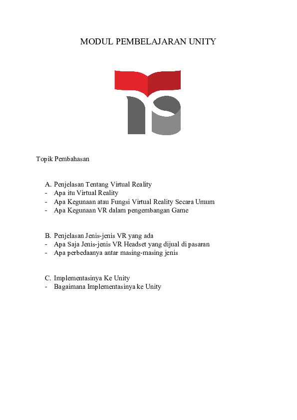 (DOC) Modul Virtual Reality #1