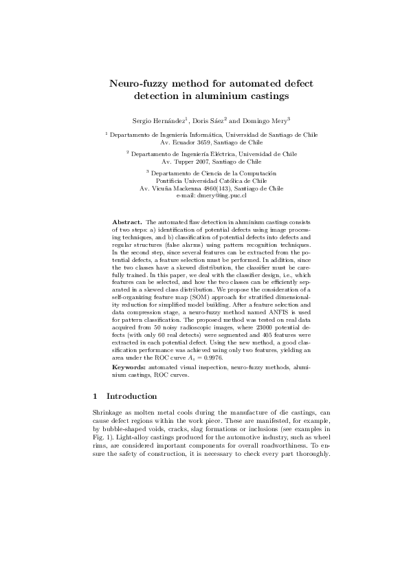 (PDF) Neuro-Fuzzy Method for Automated Defect Detection in Aluminium ...