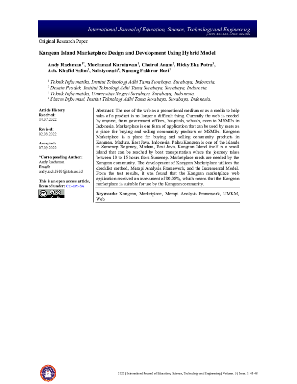 (PDF) Mr. Kangean Island Marketplace Design and Development Using ...