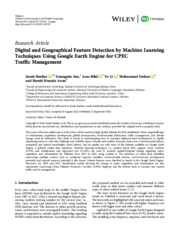 (PDF) Digital and Geographical Feature Detection by Machine Learning Techniques Using Google ...