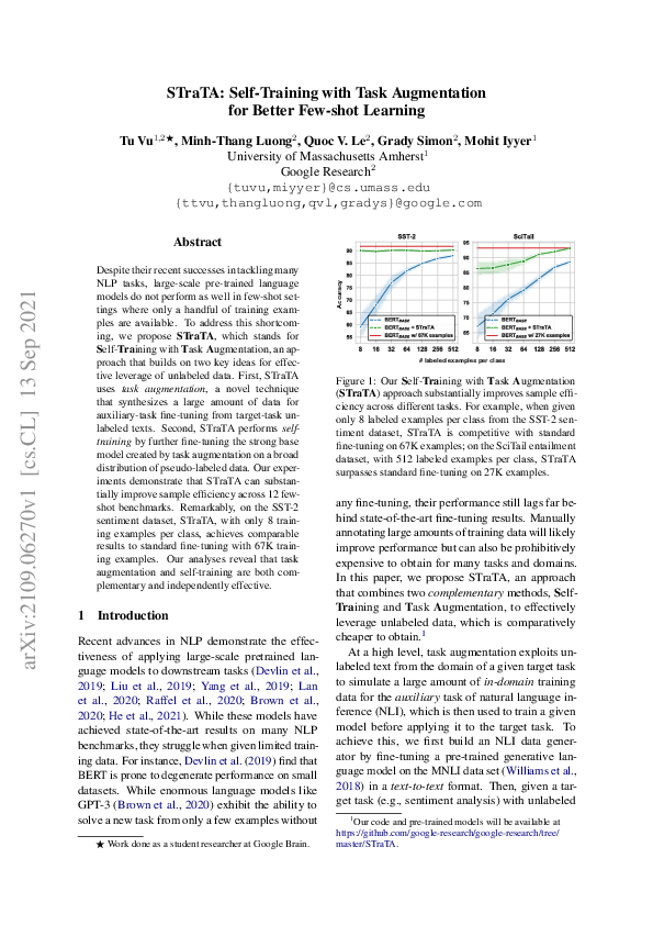 (PDF) STraTA: Self-Training with Task Augmentation for Better Few-shot ...