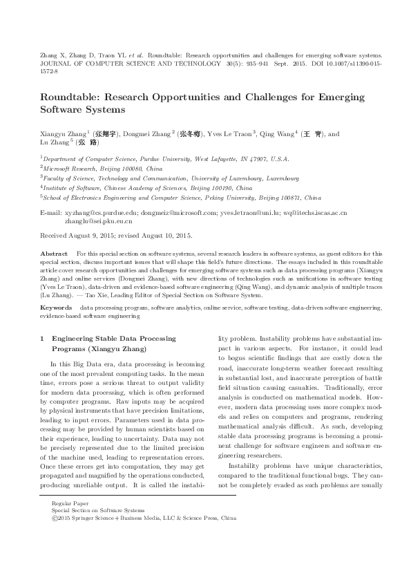 (PDF) Roundtable: Research Opportunities and Challenges for Emerging ...