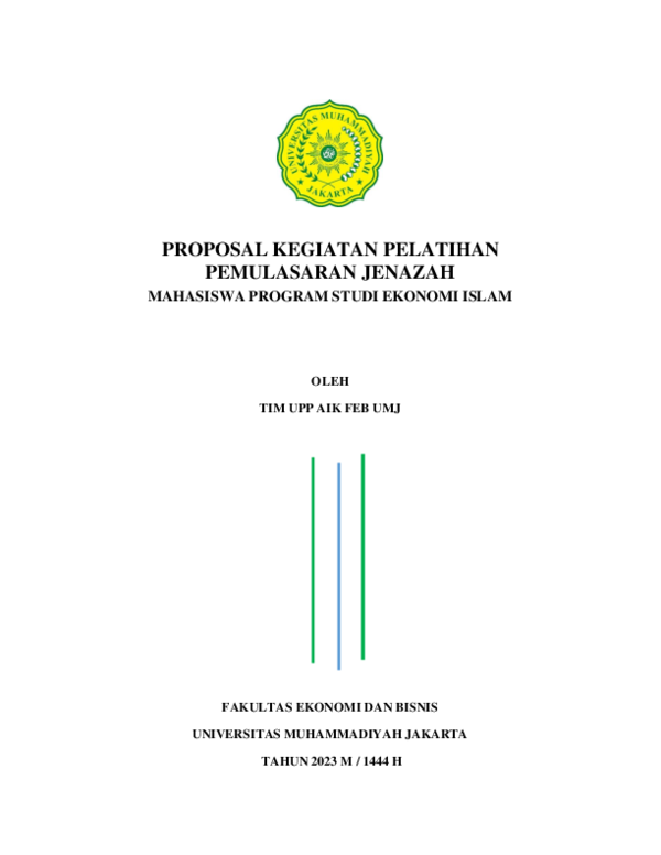 (PDF) Contoh Proposal Kegiatan Pelatihan Pengurusan Jenazah