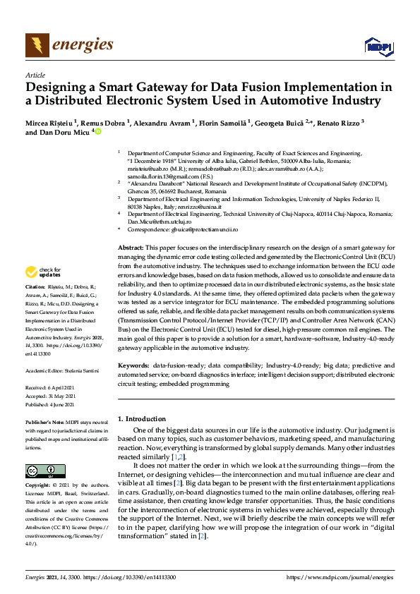 (PDF) Designing a Smart Gateway for Data Fusion Implementation in a Distributed Electronic ...