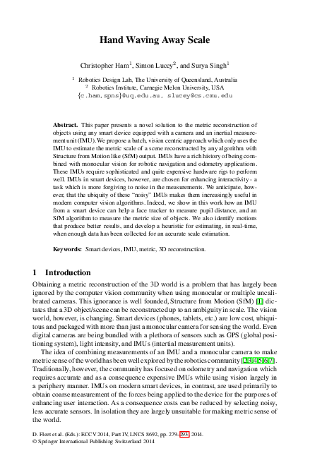 (PDF) Hand Waving Away Scale