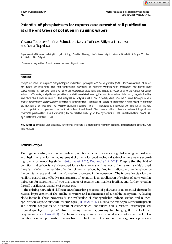 (PDF) Potential of phosphatases for express assessment of self ...
