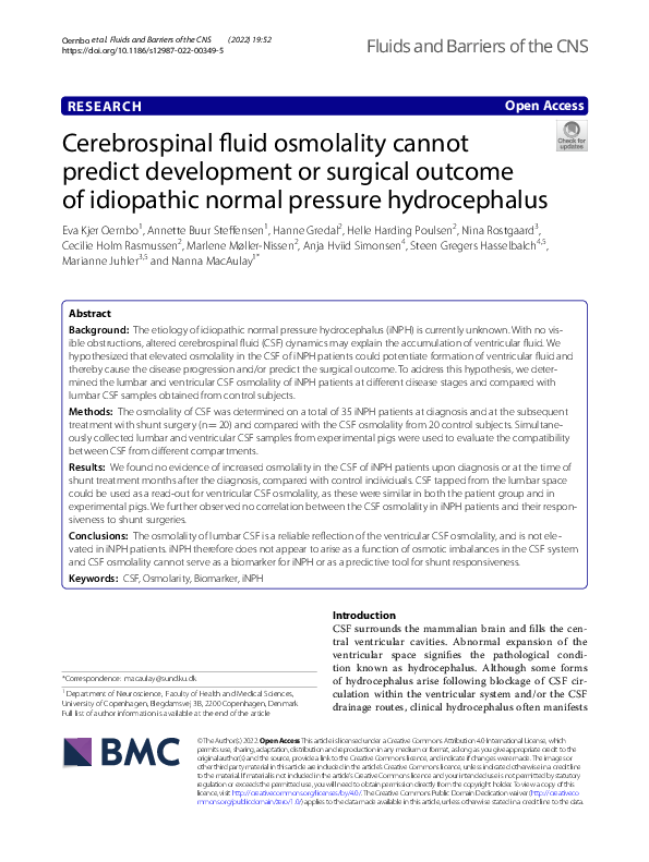 (PDF) Cerebrospinal fluid osmolality cannot predict development or surgical outcome of ...