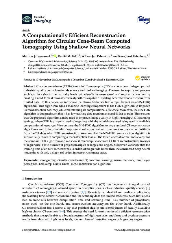 (PDF) A Computationally Efficient Reconstruction Algorithm for Circular ...