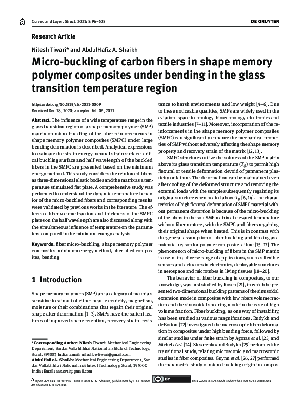 (PDF) Micro-buckling of carbon fibers in shape memory polymer ...