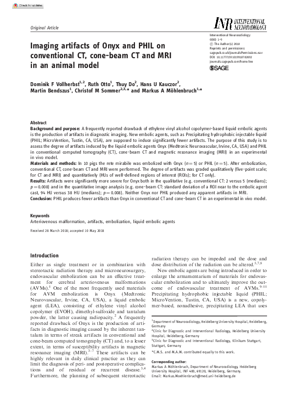 (PDF) Imaging artifacts of Onyx and PHIL on conventional CT, cone-beam ...