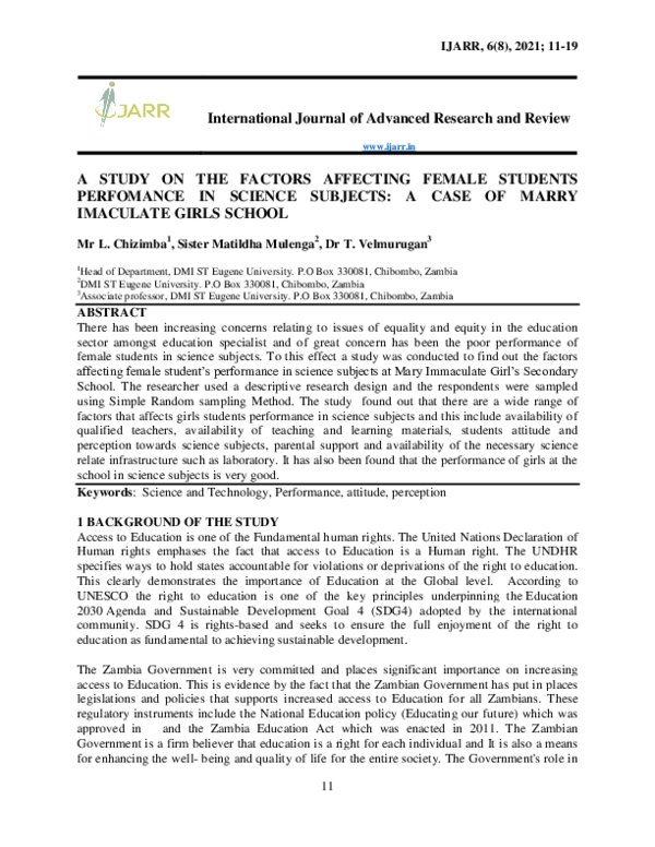 (PDF) International Journal of Advanced Research and Review