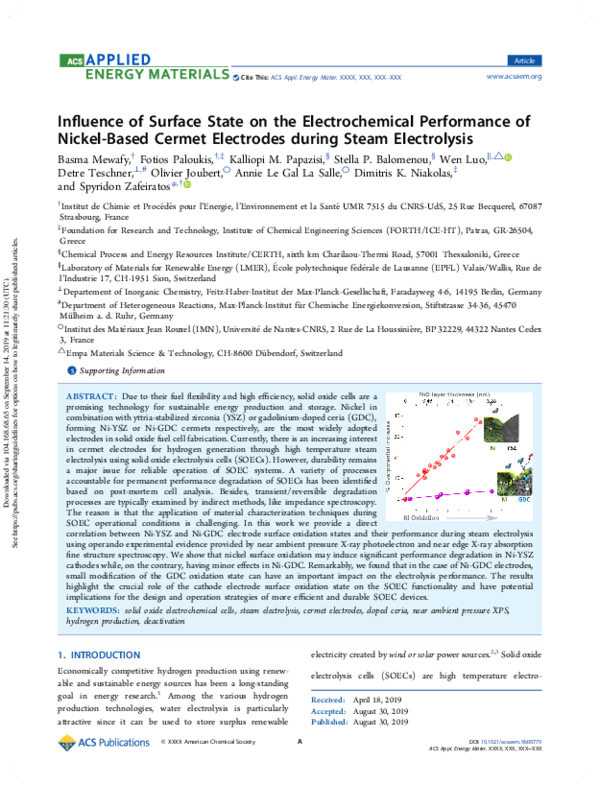 (PDF) Influence of Surface State on the Electrochemical Performance of ...