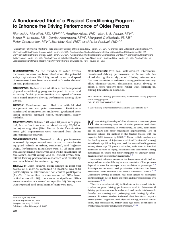 (PDF) A Randomized Trial of a Physical Conditioning Program to Enhance ...