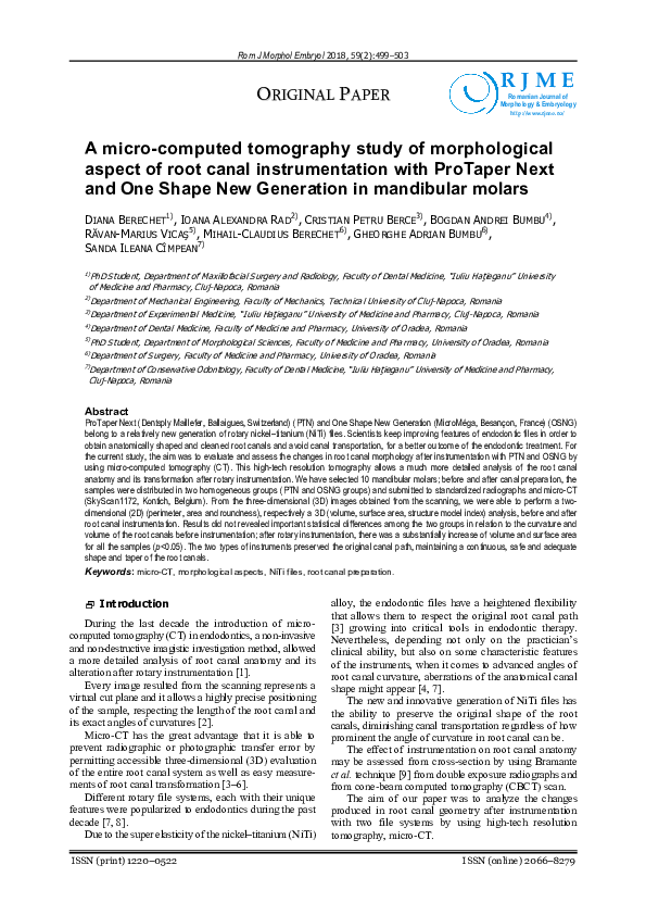 (PDF) A micro‐computed tomographic evaluation of apical root canal ...