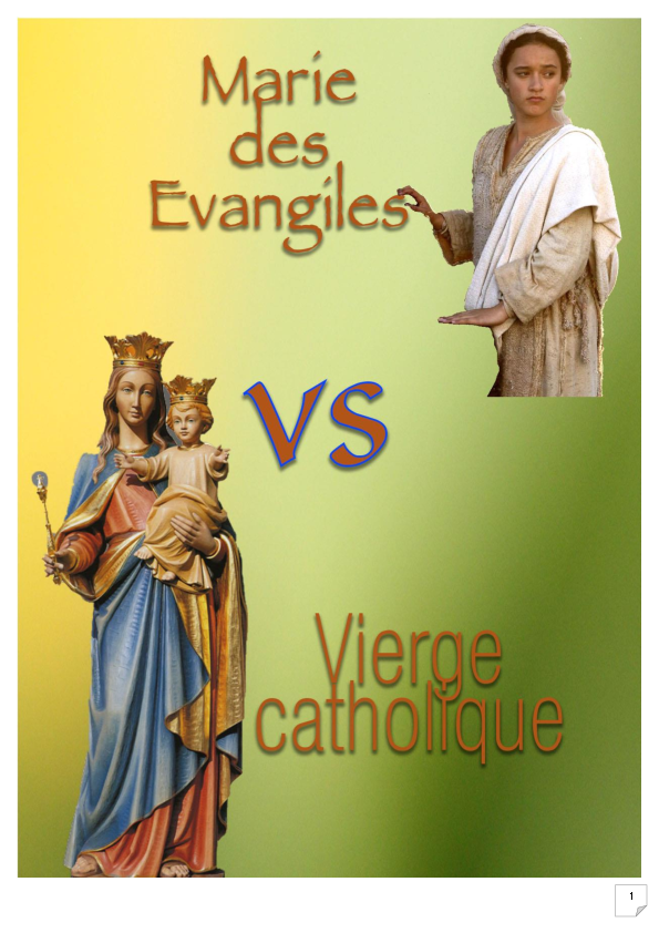 (PDF) Marie biblique vs Vierge catholique