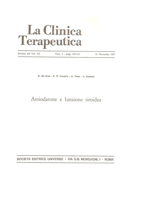 (PDF) Amiodarone and thyroid function