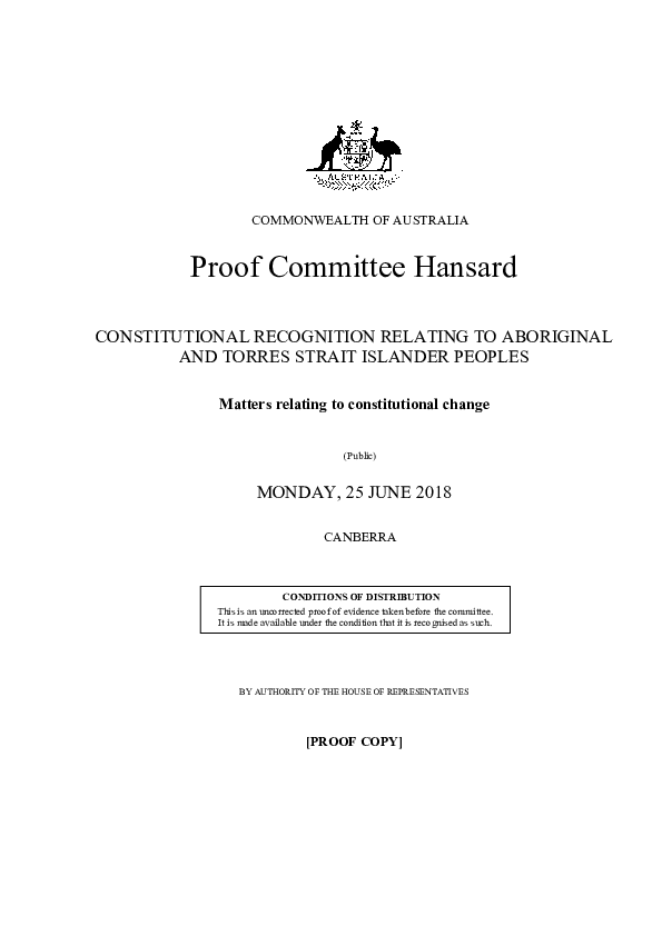 (PDF) Submission to Joint Select Committee on Constitutional ...