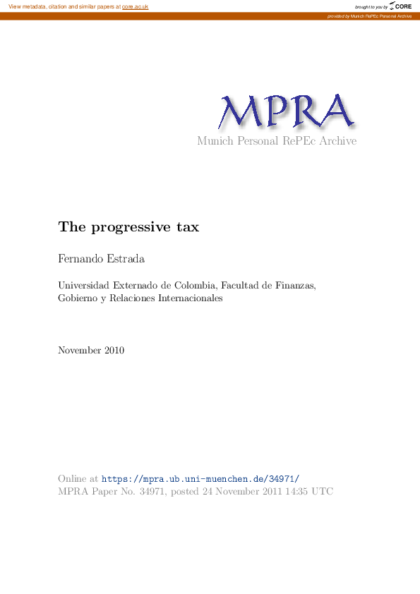 (PDF) The progressive tax