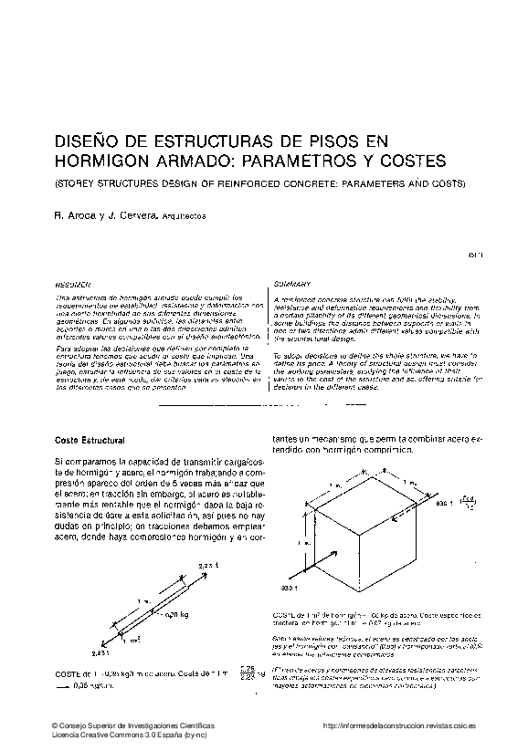 (PDF) Storey structures design of reinforced concrete: parameters and costs