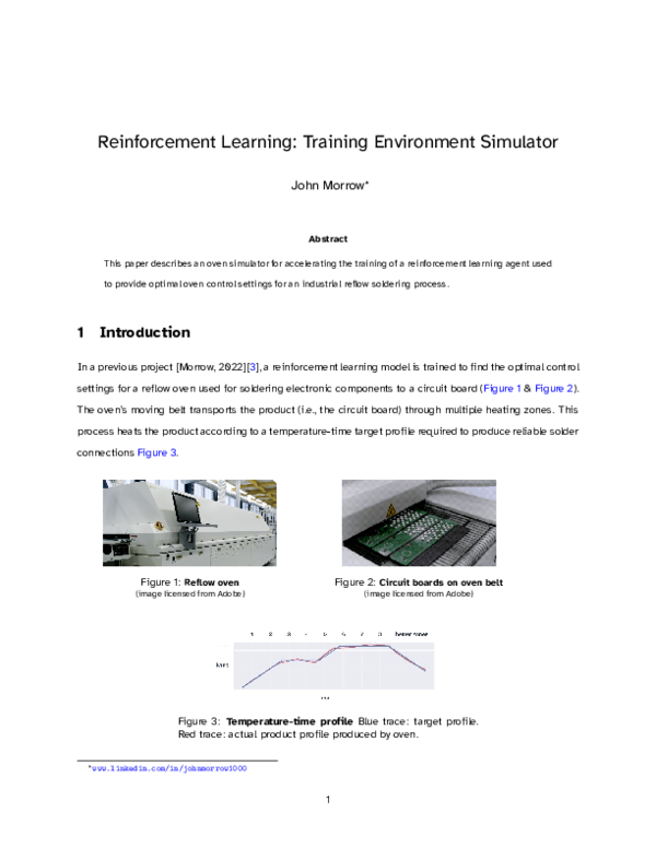 (PDF) Reinforcement Learning: Training Environment Simulator