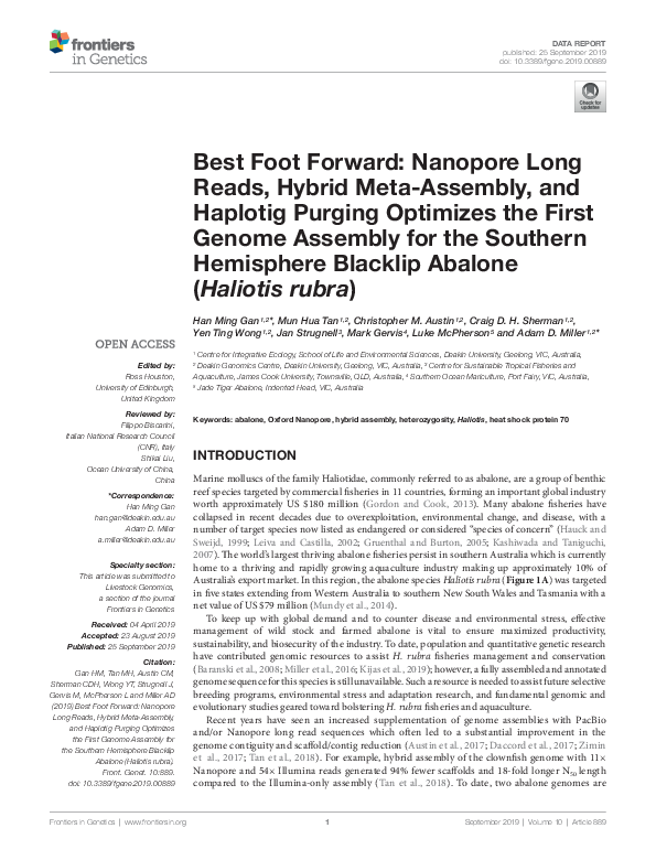 (PDF) Best Foot Forward: Nanopore Long Reads, Hybrid Meta-Assembly, and ...