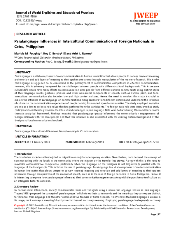 (PDF) Journal of World Englishes and Educational Practices (PDF) Journal of World Englishes and Educational Practices