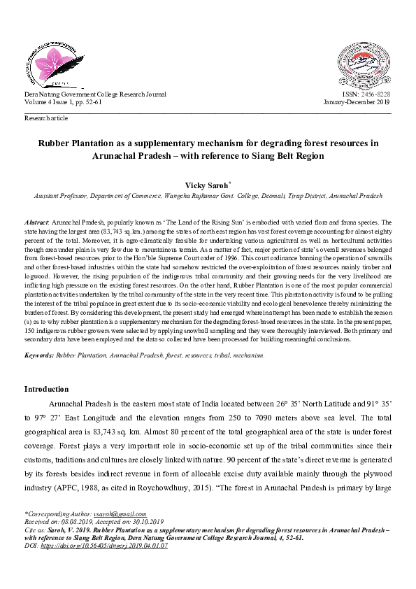 (PDF) Rubber plantation as a supplementary mechanism for degrading ...