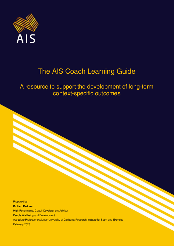 (PDF) The AIS Coach Learning and Development Guide