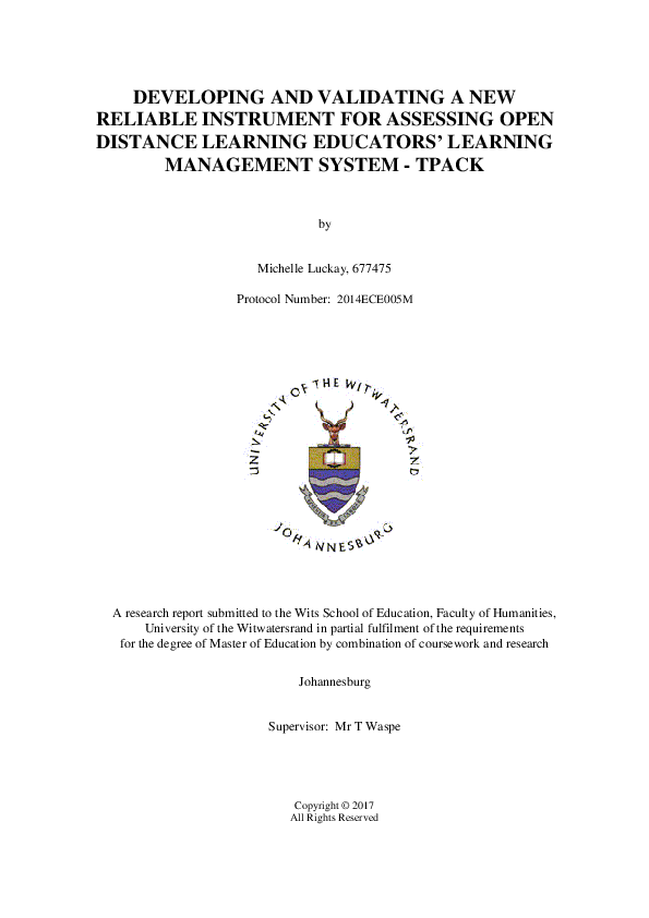(PDF) Developing and validating a new reliable instrument for assessing ...