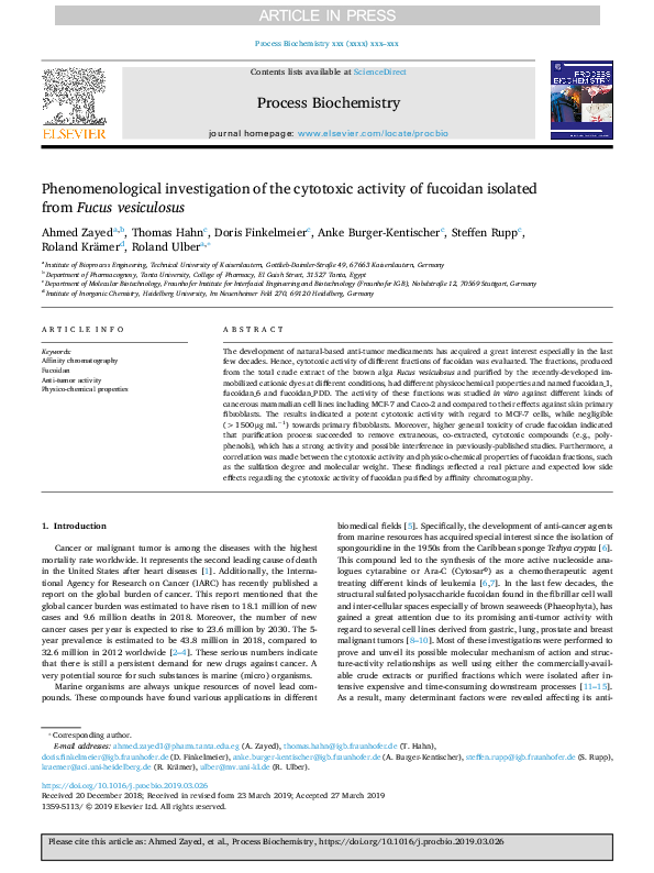 (PDF) Phenomenological investigation of the cytotoxic activity of ...