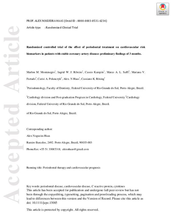 (PDF) Randomized controlled trial of the effect of periodontal ...