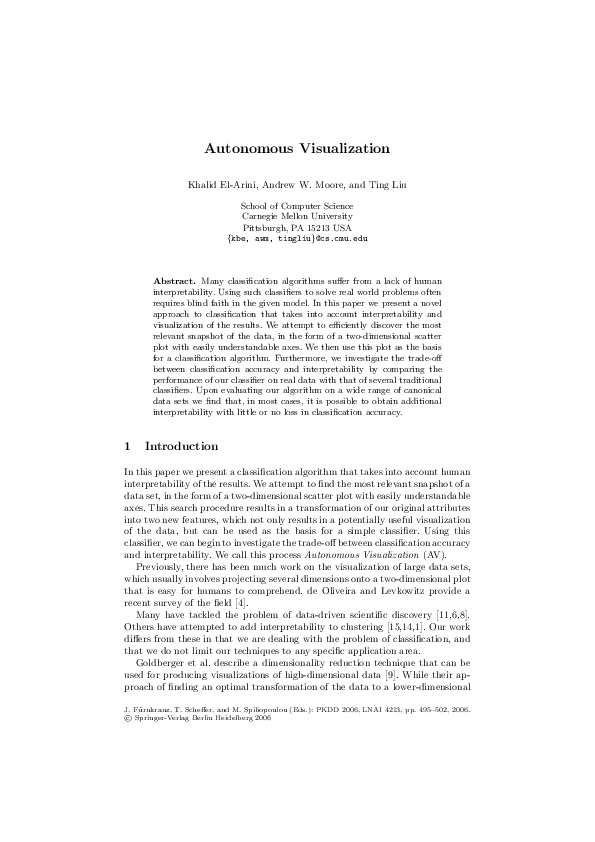 (PDF) Autonomous Visualization
