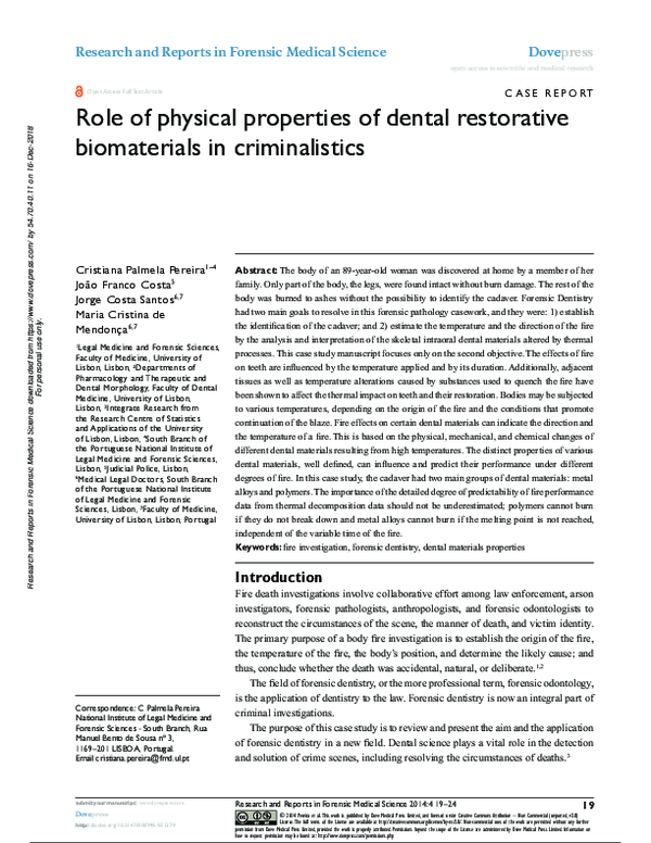 (PDF) Role of physical properties of dental restorative biomaterials in ...