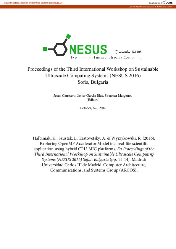 (PDF) Exploring OpenMP Accelerator Model in a real-life scientific ...