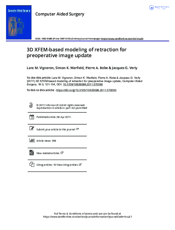 (PDF) 3D XFEM-based modeling of retraction for preoperative image update