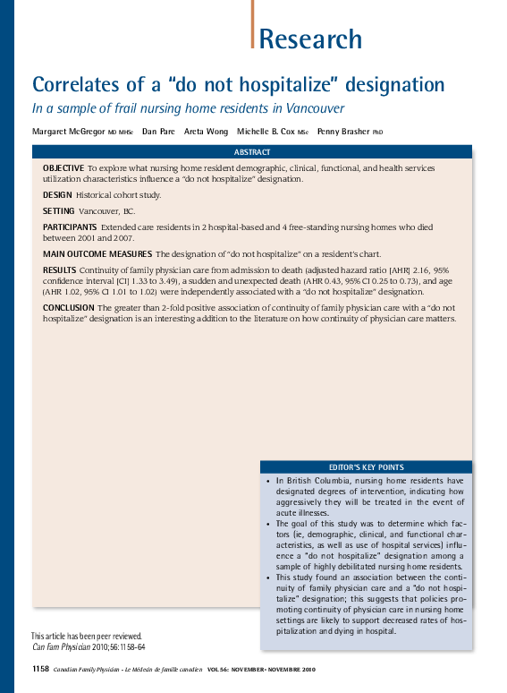 (PDF) Correlates of a "do not hospitalize" designation: in a sample of ...