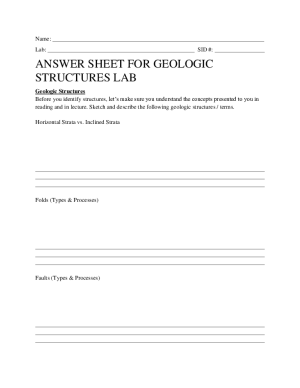 (PDF) Structural Geology Lab Exercise with 3D-printed Block Models