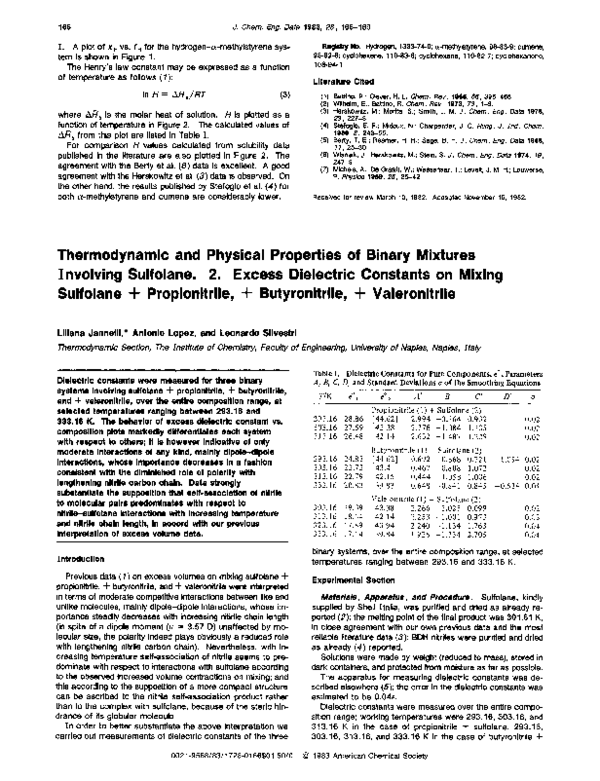 (PDF) Thermodynamic and physical properties of binary mixtures ...