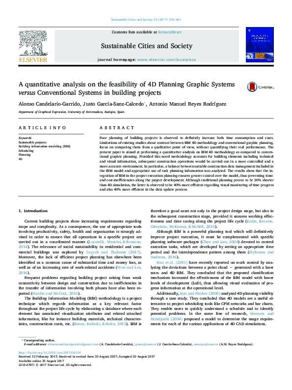(PDF) A quantitative analysis on the feasibility of 4D Planning Graphic ...