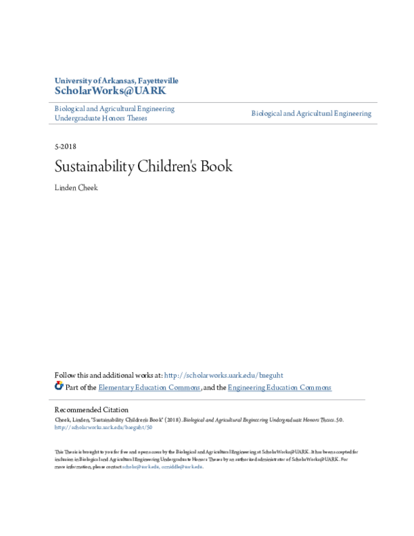 (PDF) Sustainability Children\u27s Book