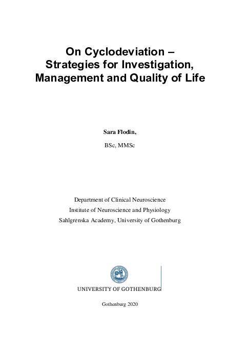 (PDF) On Cyclodeviation - Strategies for Investigation, Management and ...