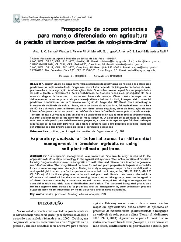 (PDF) Exploratory analysis of potential zones for differential management in precision ...