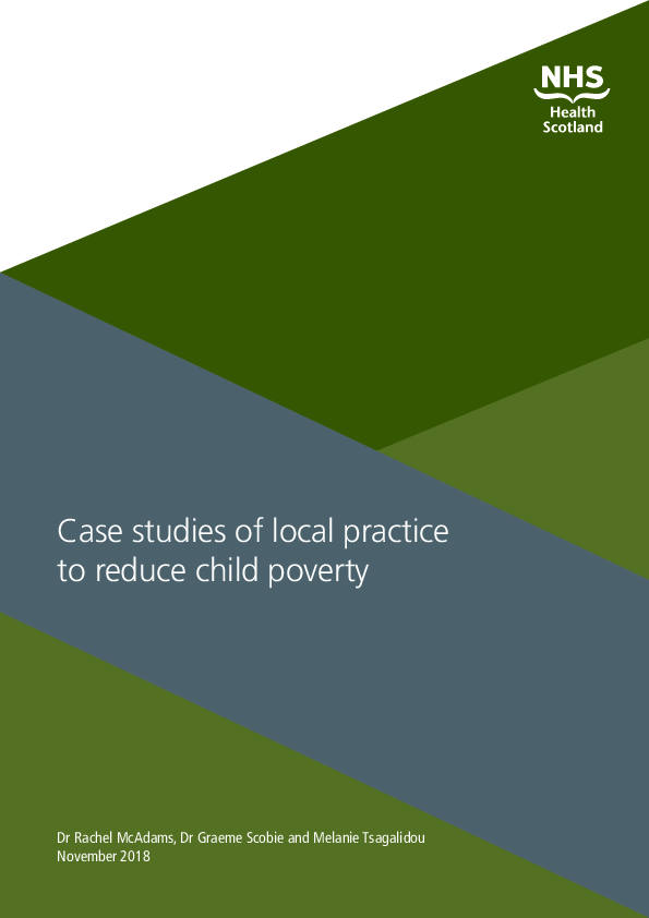(PDF) Case studies of local practice to reduce child poverty | rachel ...