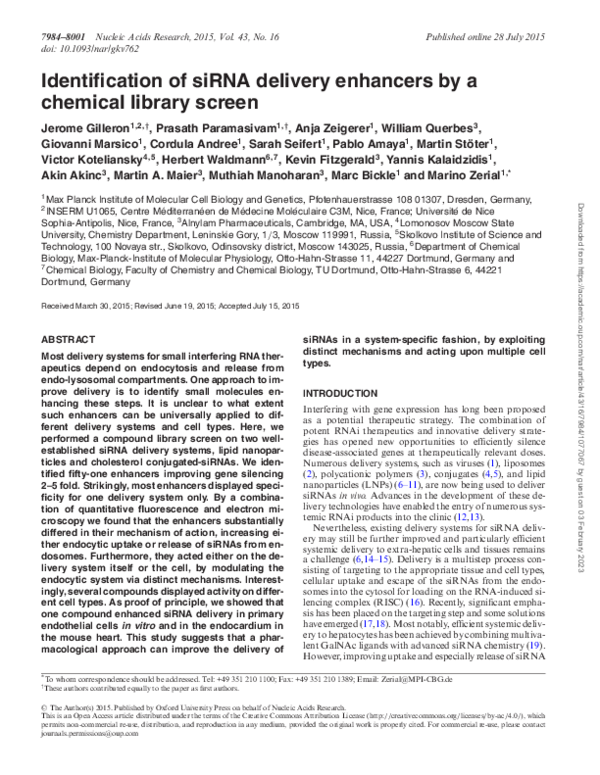 (PDF) Chemical Library Screen