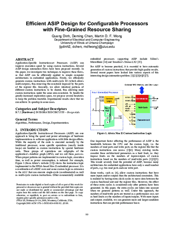 (PDF) Efficient ASIP design for configurable processors with fine ...