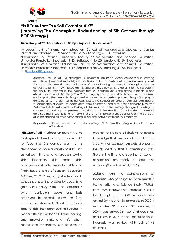 (PDF) “Is it True That The Soil Contains Air?” (Improving The ...