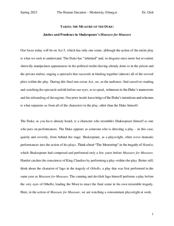 (PDF) Taking the Measure of the Duke: Justice and Prudence in ...